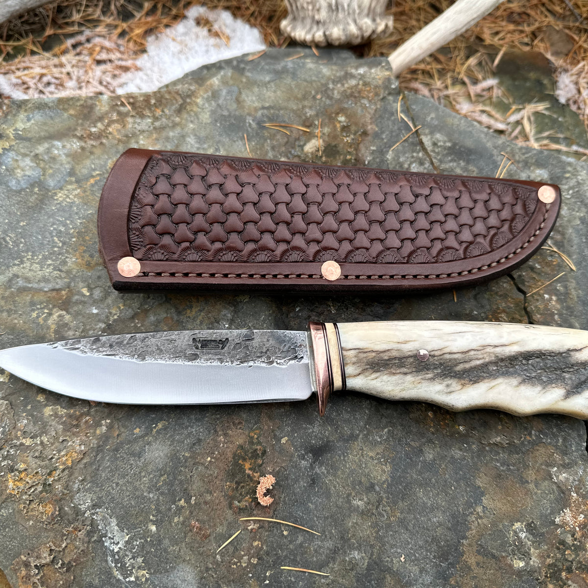 Moose Antler Drop Point – Behring Made