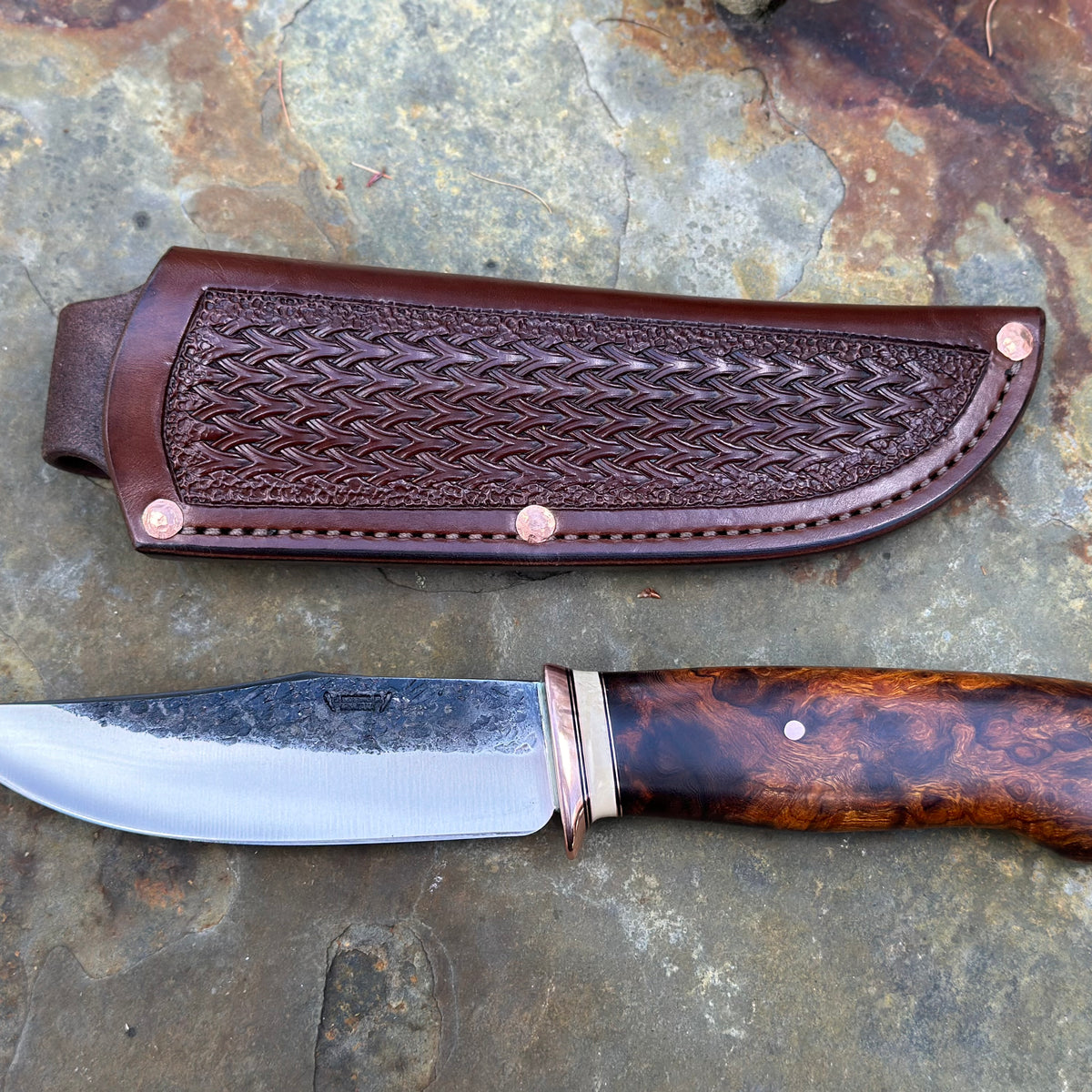 Desert Ironwood & Mammoth Ivory Thumb Ramp Hunter – Behring Made