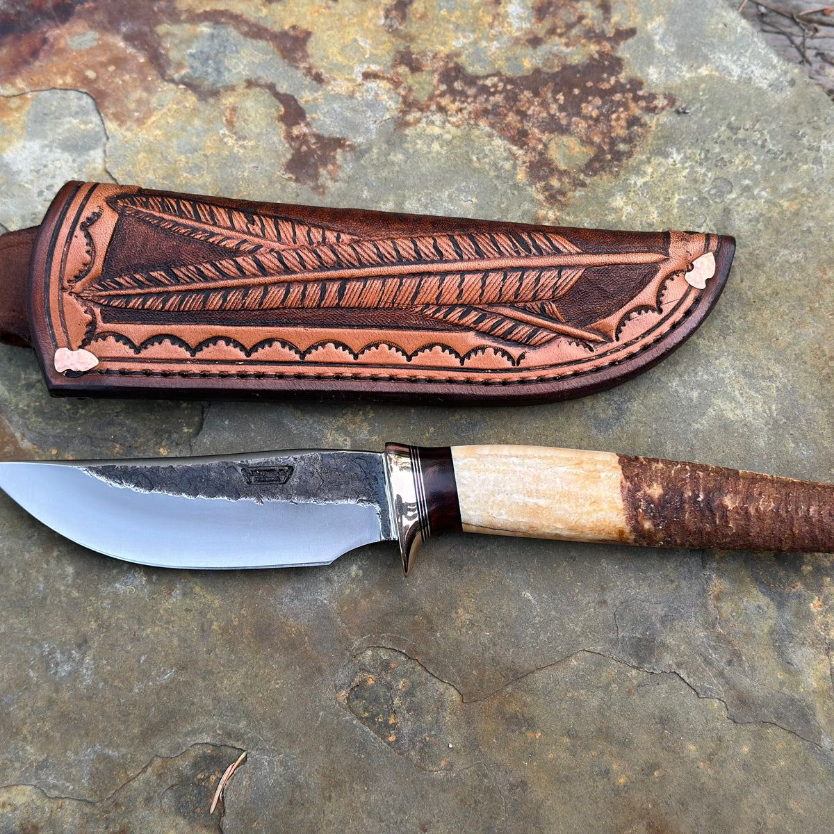 Artifact Walrus Ivory Ice Tester In Mudbone Leather – Behring Made