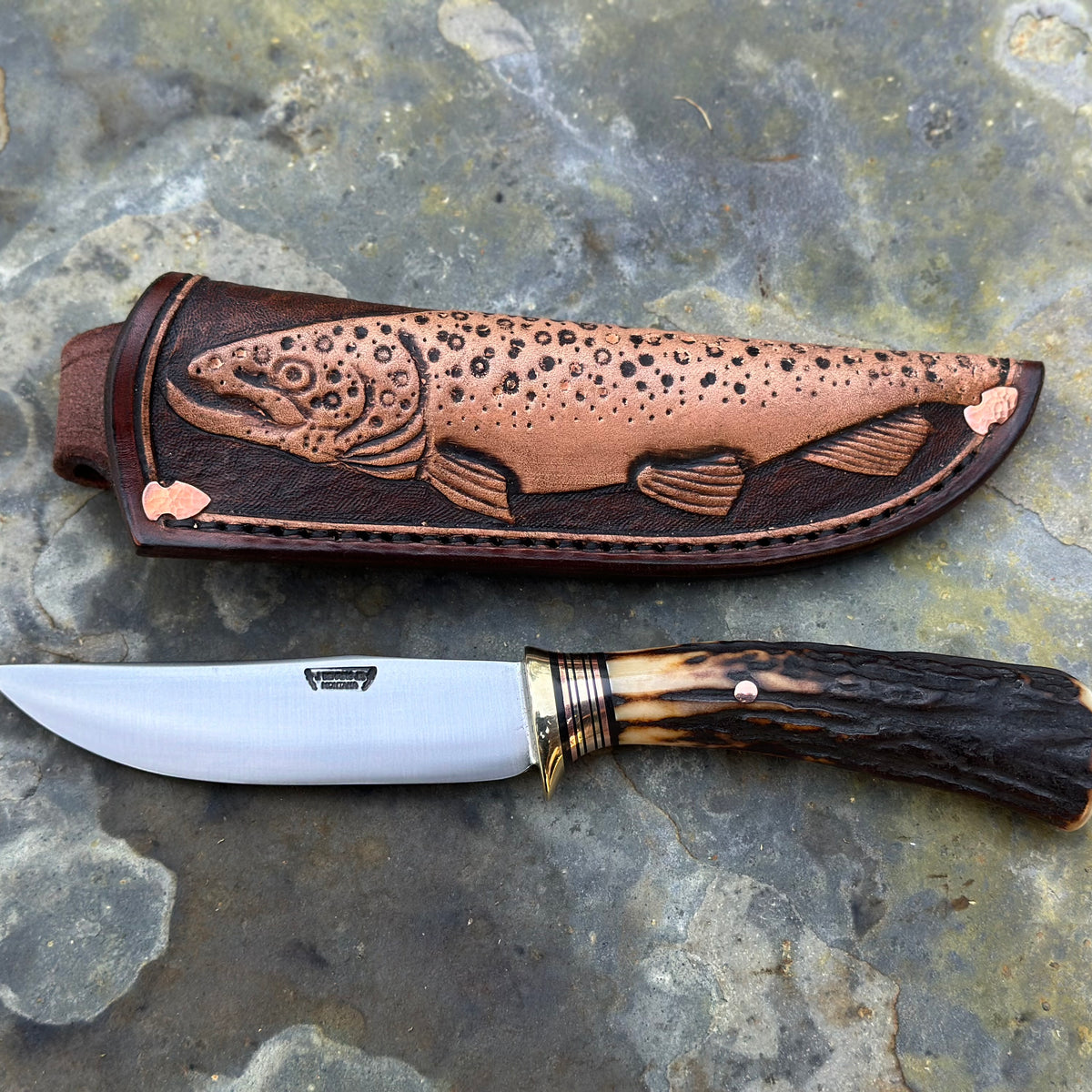 Premium Sambar Stag Trout & Bird with Mudbone Leather – Behring Made