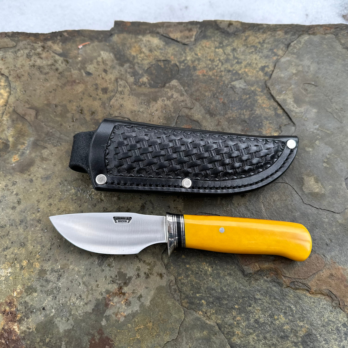 Vintage Yellow Micarta Alaskan – Behring Made