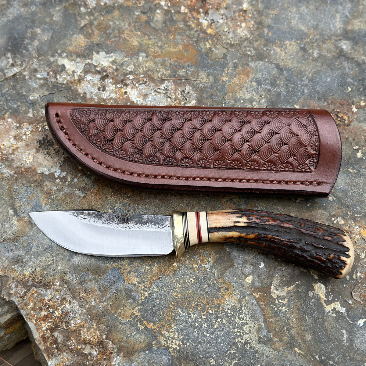 Sambar Red Stag & Mammoth Ivory Pocket Woodcraft – Behring Made
