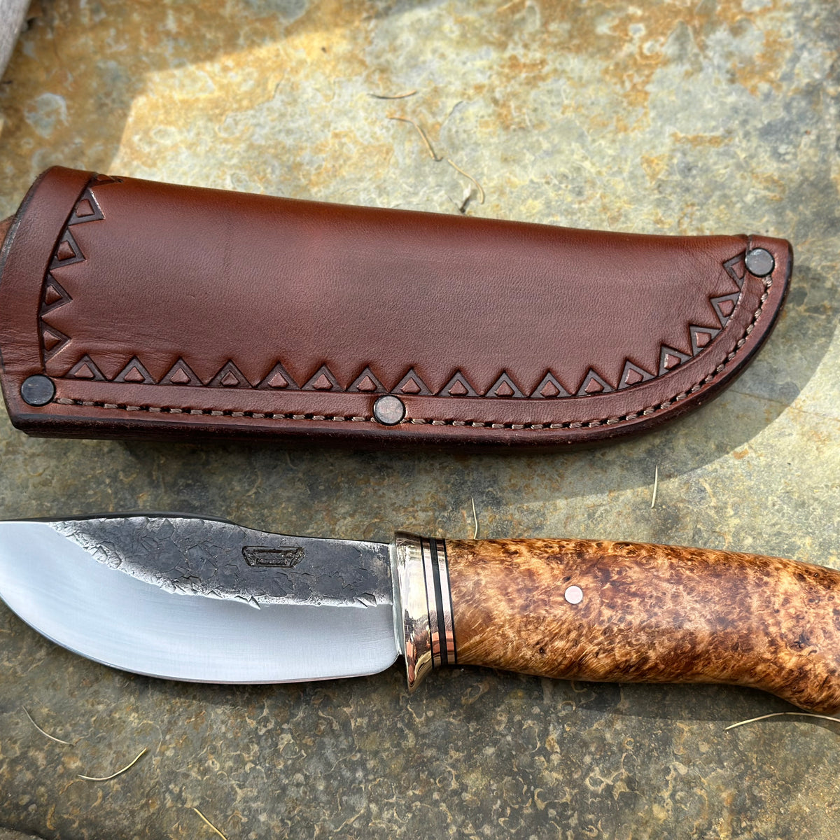 Maple Burl Modified Canoe Knife – Behring Made