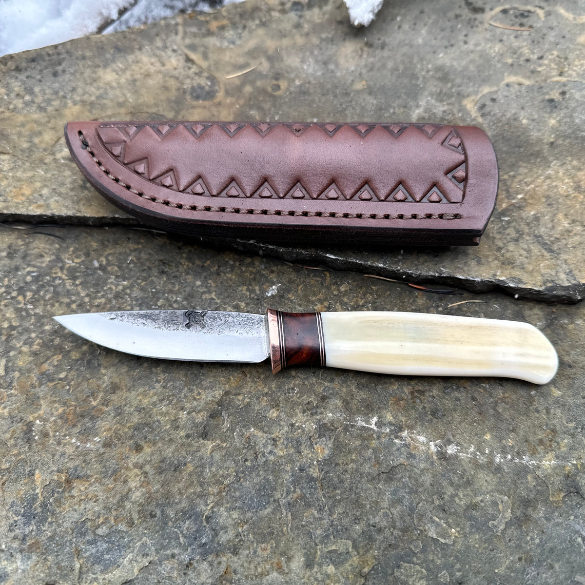 Hippo Tooth Ivory Pocket Drop Point – Behring Made