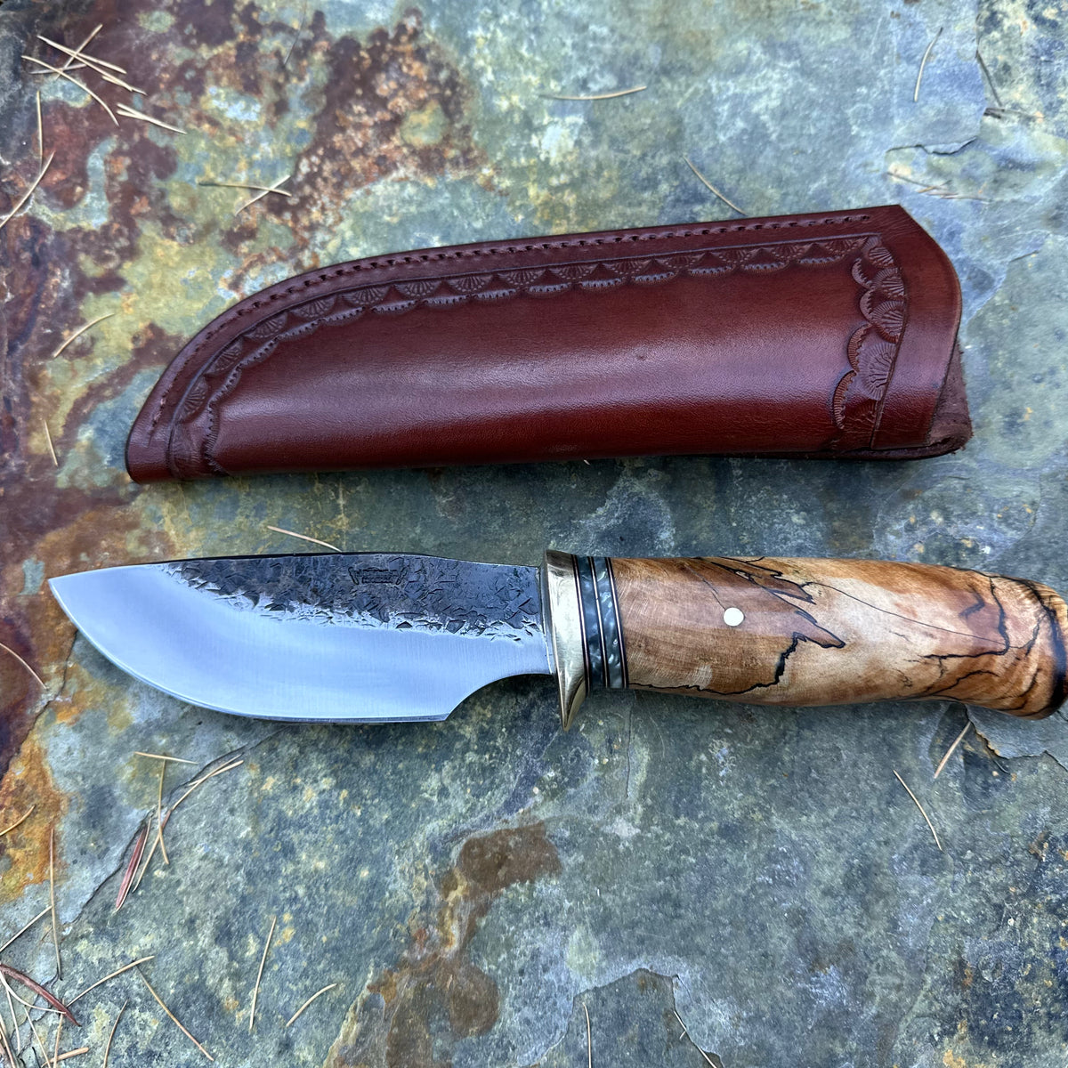 Spalted Maple & Ox Boss Alaskan – Behring Made
