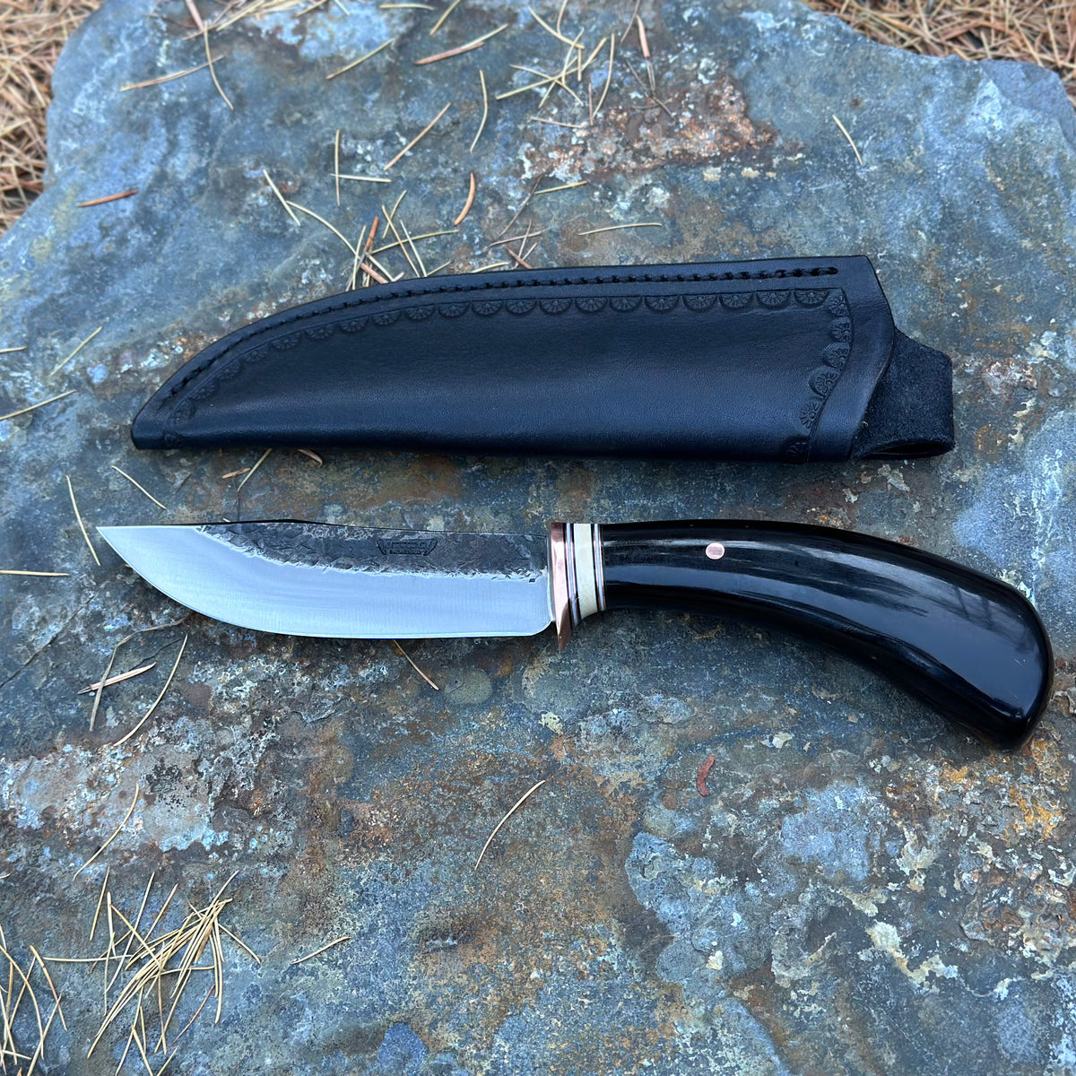 Buffalo Horn & Mammoth Ivory Clip Point Trout & Bird – Behring Made
