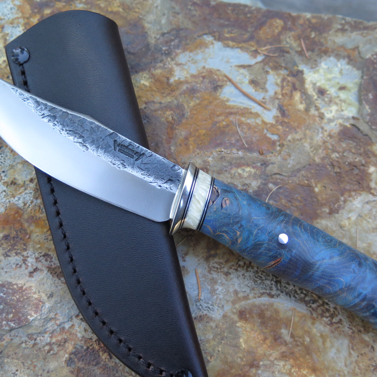 Stabilized Maple and Musk Ox Boss Clip Point – Behring Made