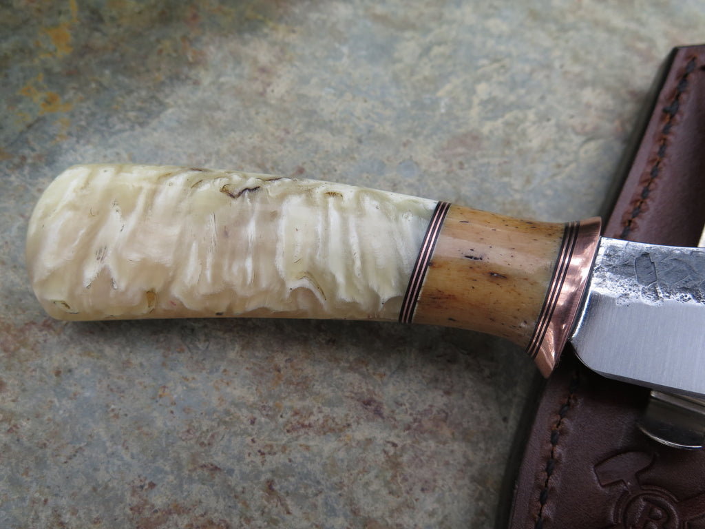 Behring Made | Musk Ox Boss and oosik Clip Point Pocket + Inlay