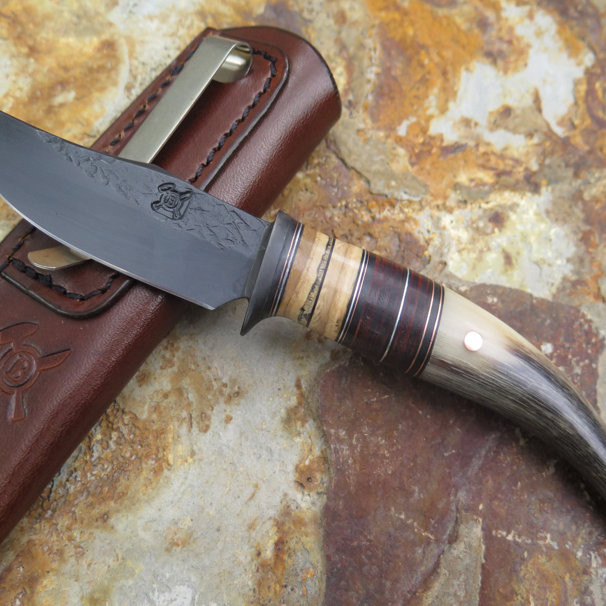 Musk Ox Tine, Mammoth and Horsehide Blued Pocket – Behring Made