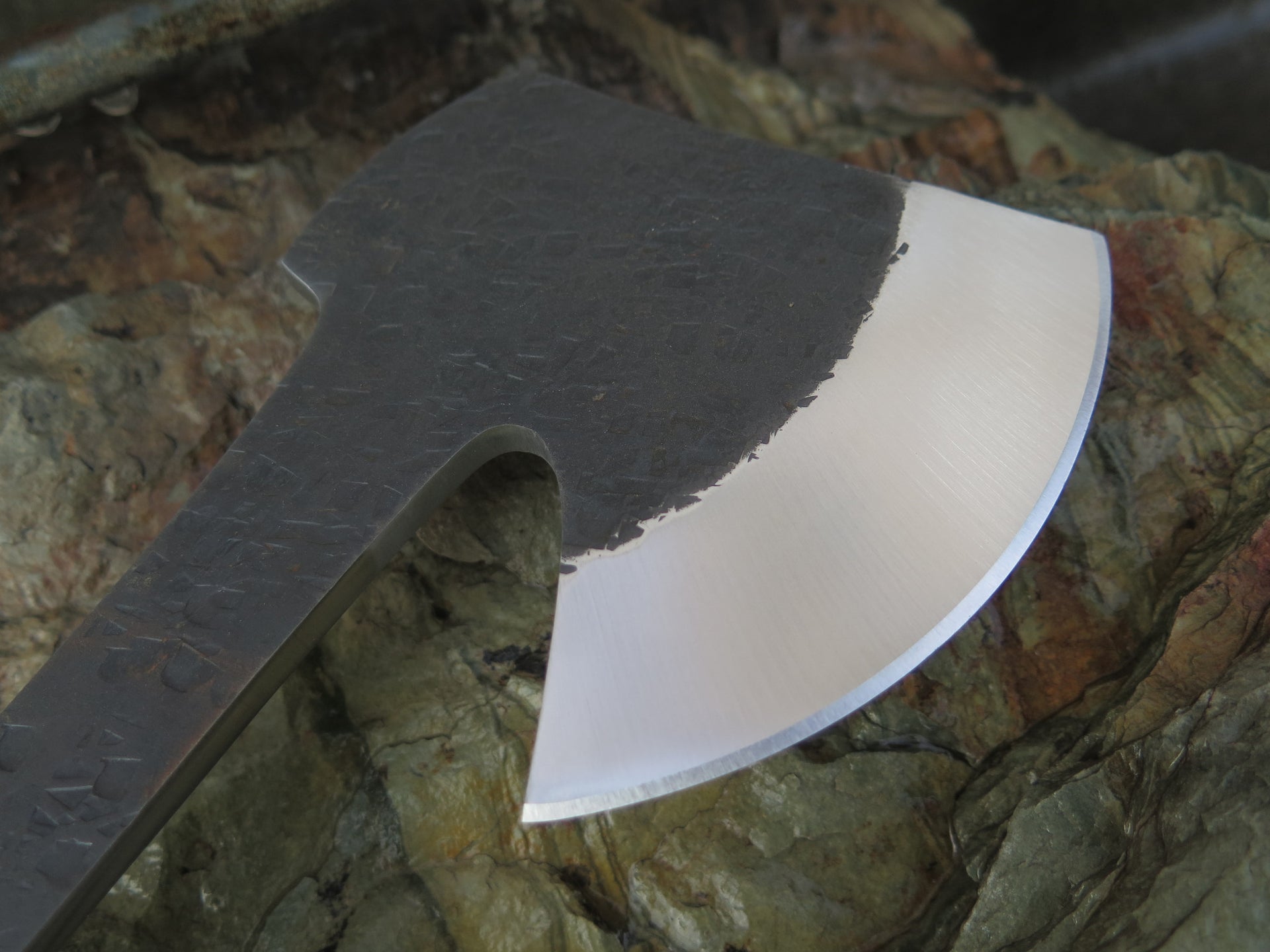 Ancient Bog Oak & Walrus Ivory Hatchet – Behring Made