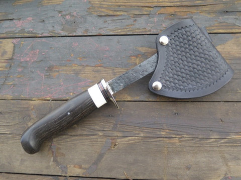 Ancient Bog Oak & Walrus Ivory Hatchet – Behring Made