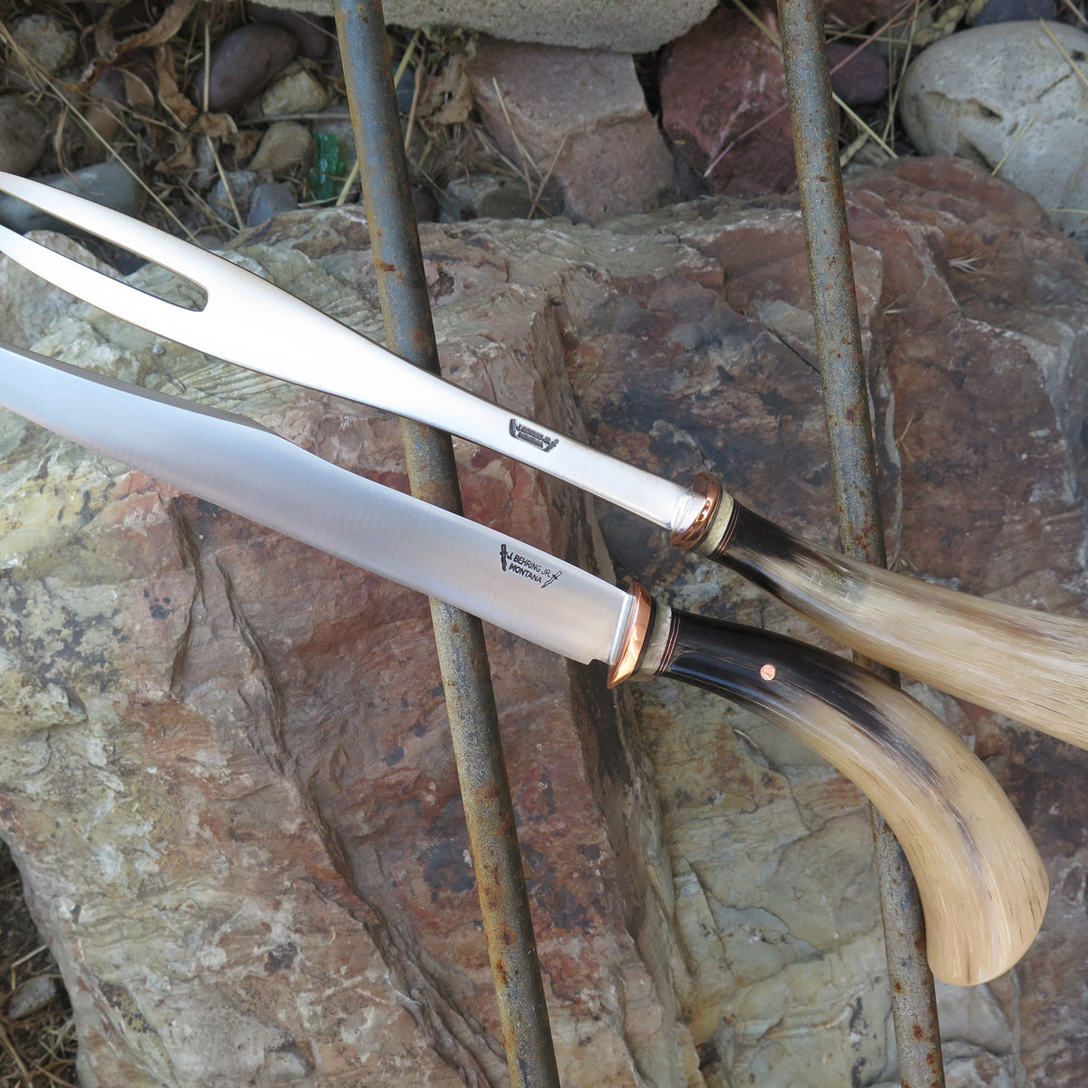 Stainless Steel Musk Ox Carving Set – Behring Made